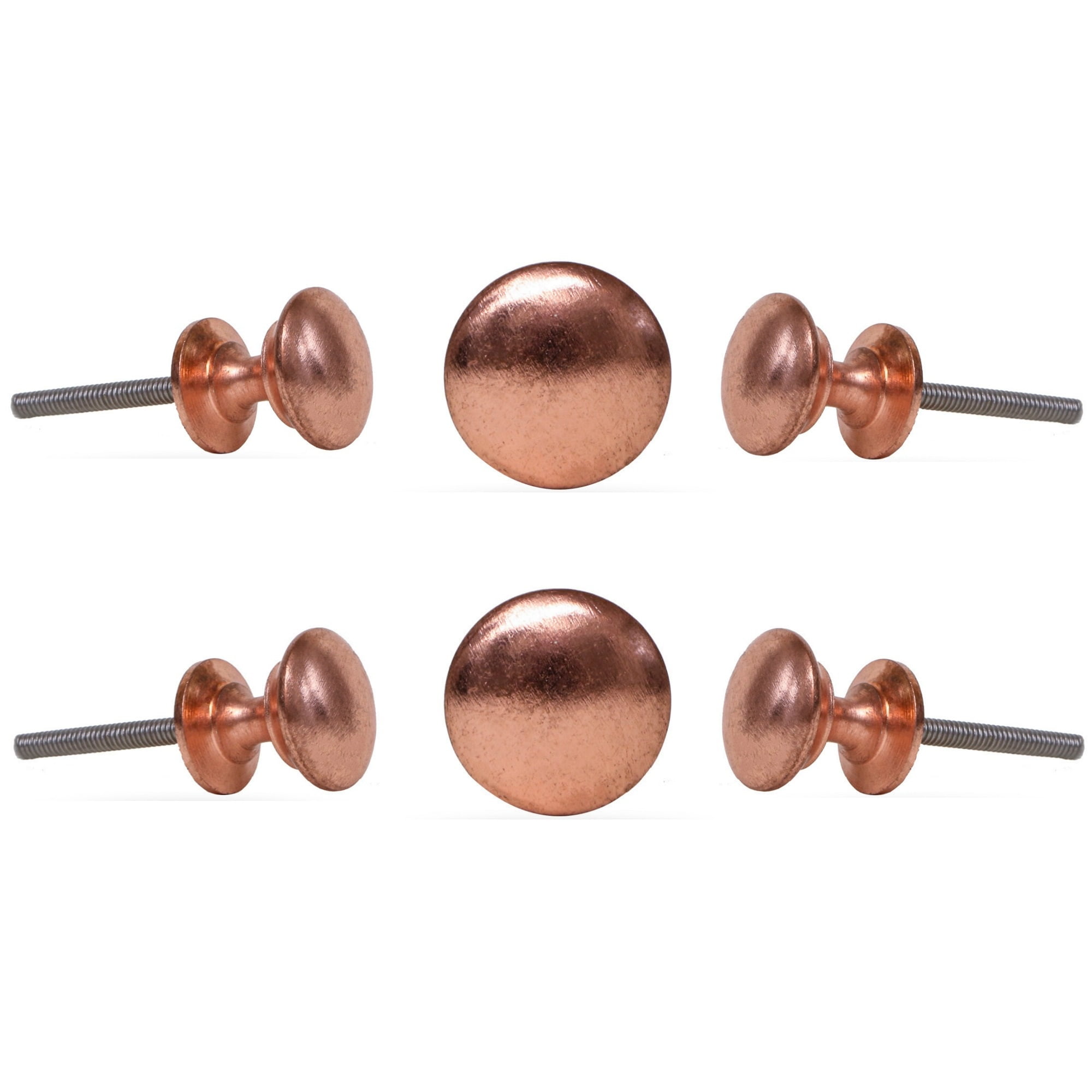Set of Six Stirling Copper Cabinet Knobs by Trinca-Ferro - Walmart.com