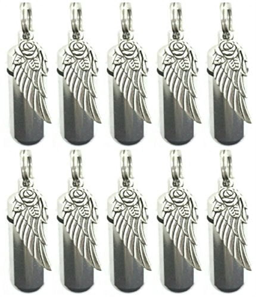 Set of TEN - ANGEL WING WITH ROSE Anointing Oil or Holy Water Holders ...