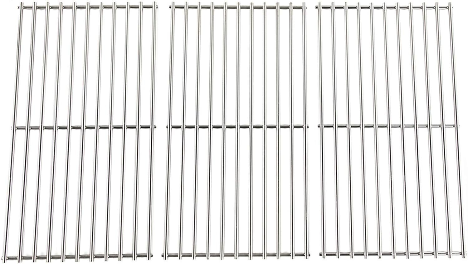 Set of Three Cast Iron Cooking Grids for Dual Fuel Combination Charcoal ...