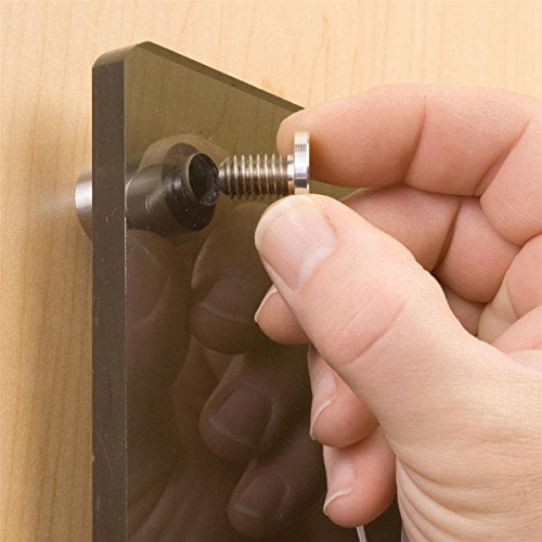 Set of Twelve, 3/4 x 3/4 Inch Stainless Steel Standoff Sign Mounts, for ...