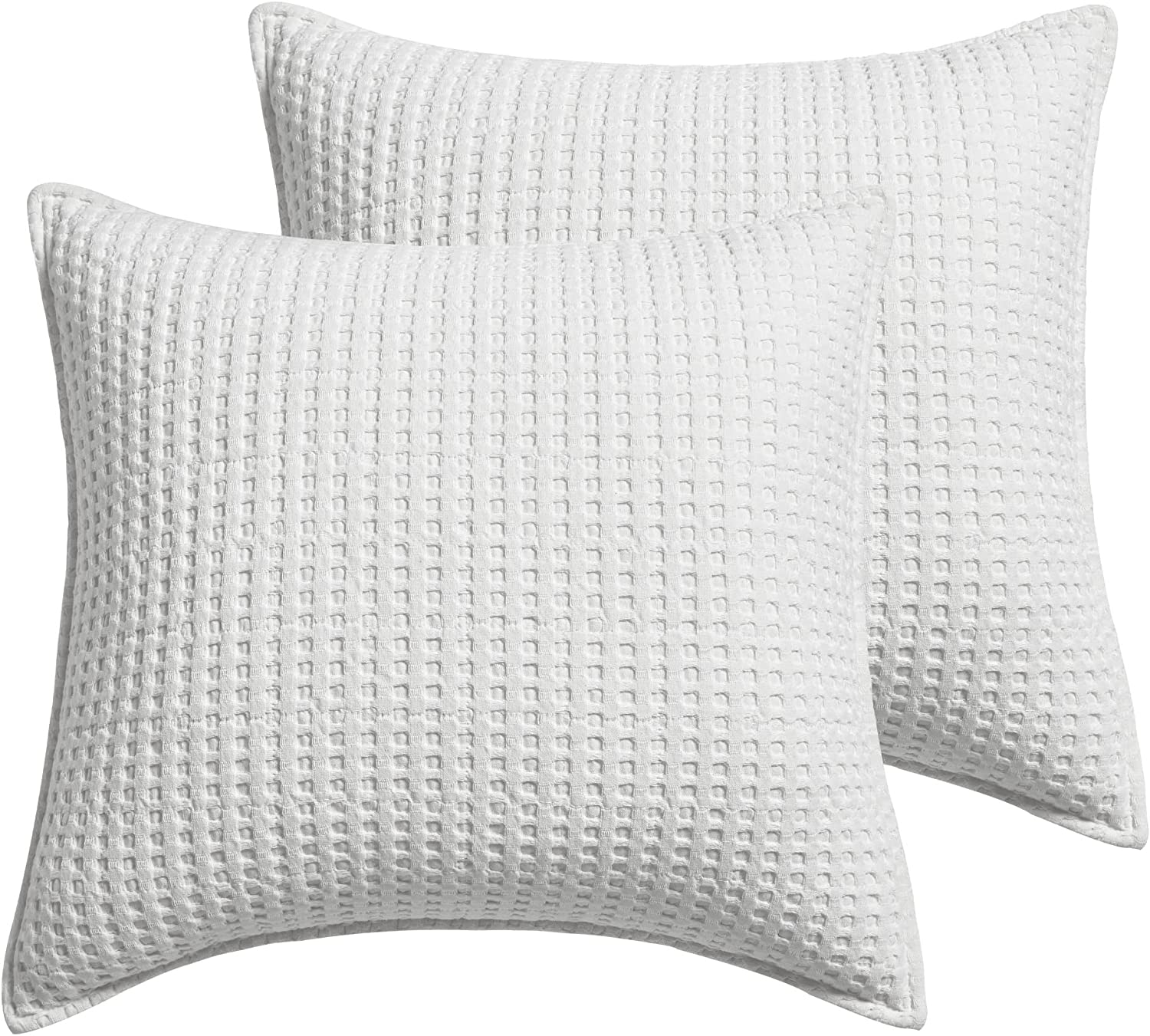 (Set of Two) - Bright White - Sham Size (26x26in.), No Insert - Walmart.com