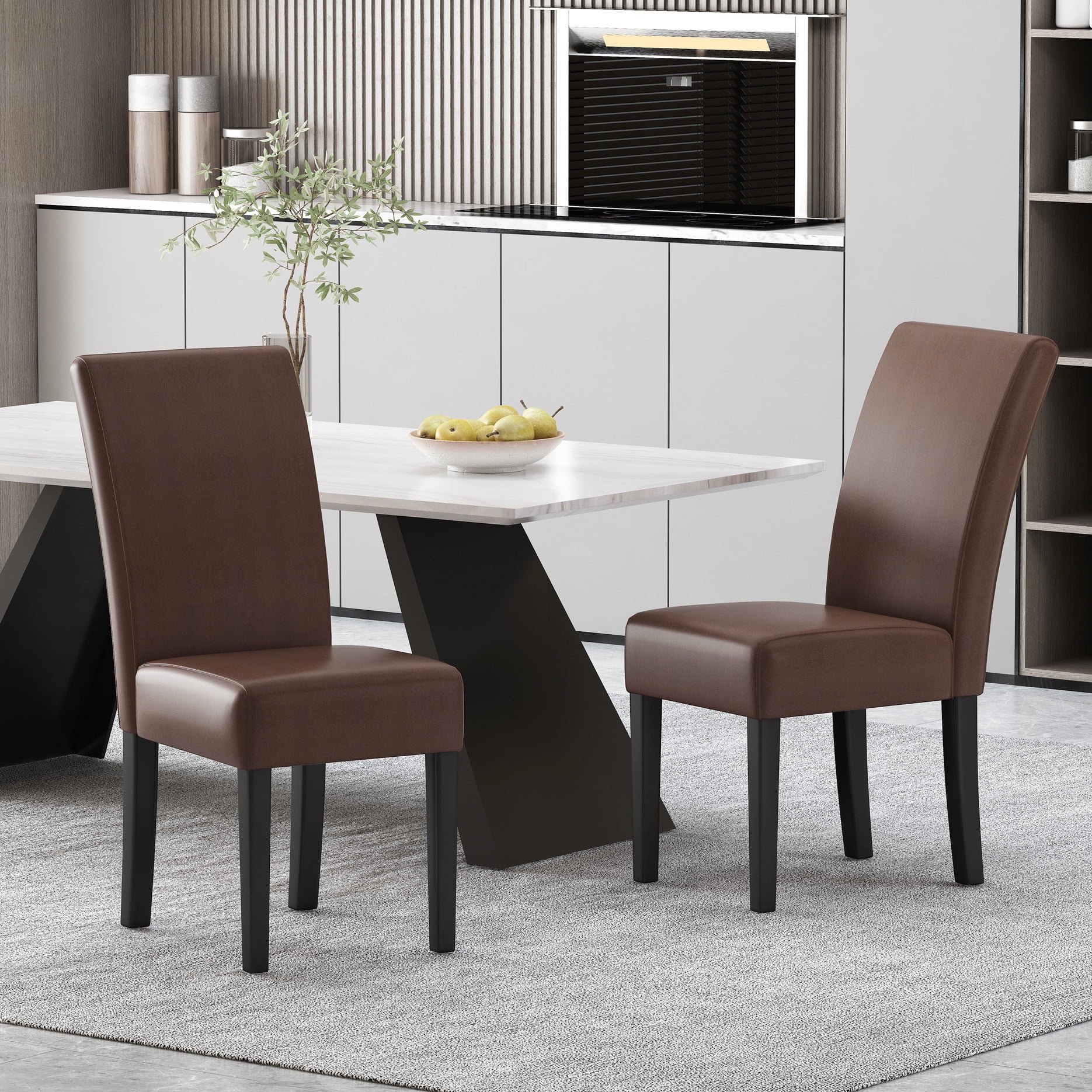 Set of Two Dining Seats | Contemporary Design for Family Dinners ...