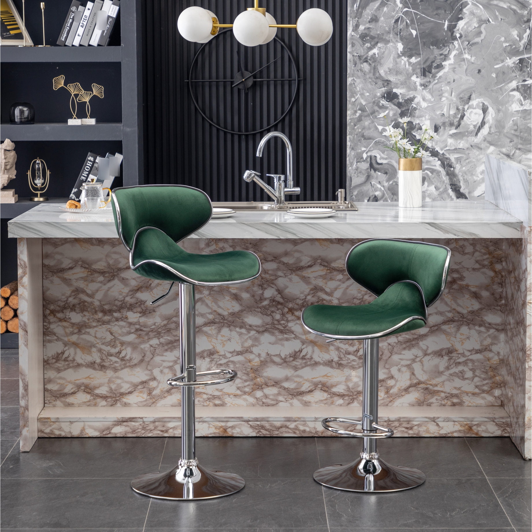 Set of Two - Easy Gas - lift Adjustment - Office Break Room Bar ...