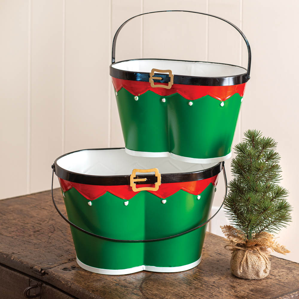 Set of Two Elf Pants Buckets - Walmart.com