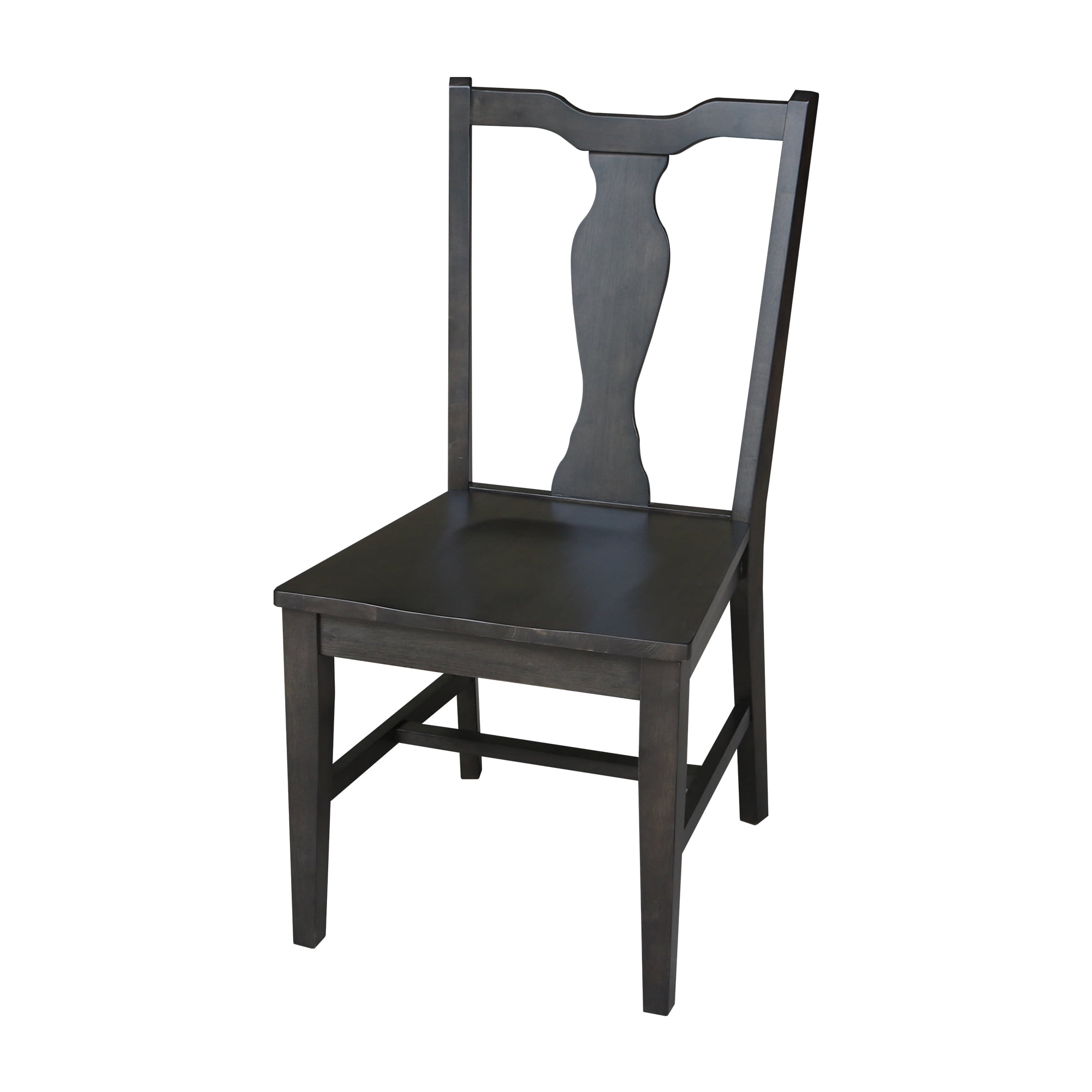 Set of Two Grove Park Panel Back Chairs, Black Pearl - Walmart.com
