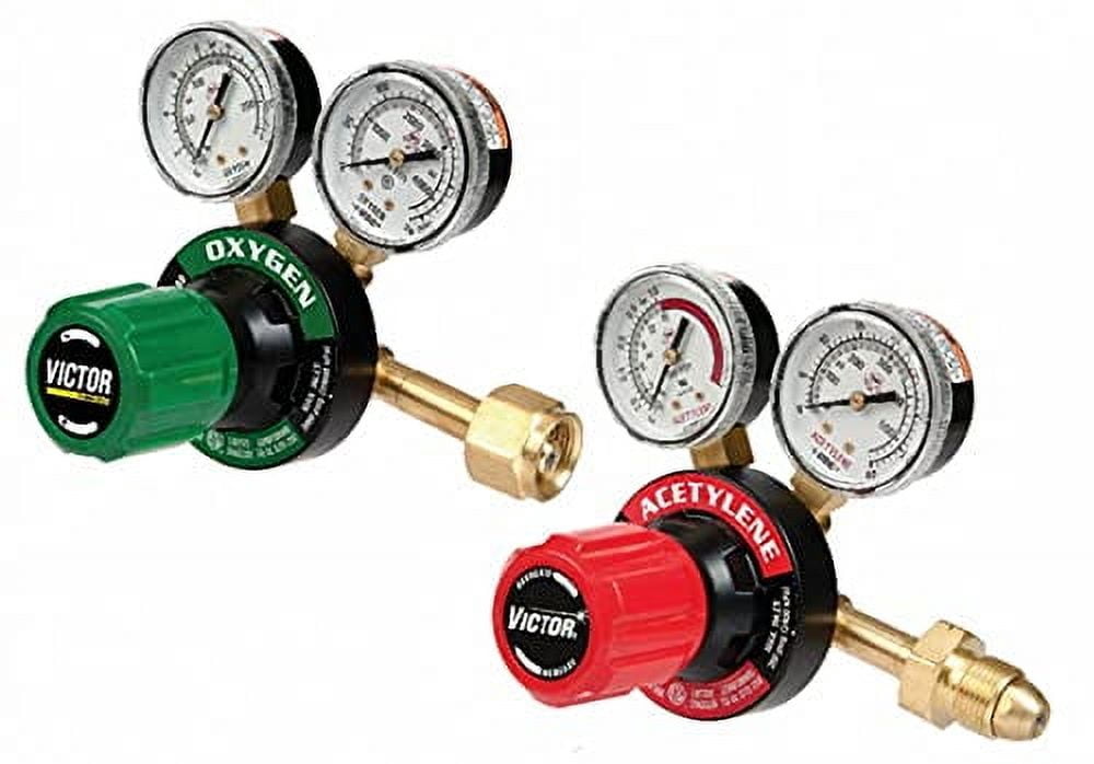 Set of Victor G250 Oxygen & Acetylene Regulators - Walmart.com