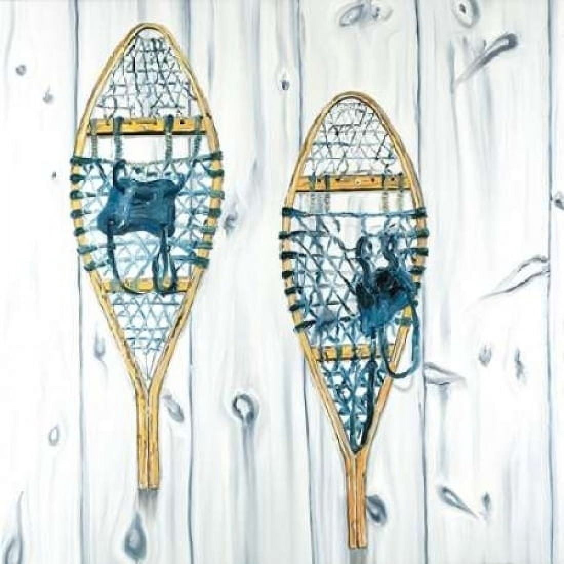 Set of Vintage Wood Snowshoes Poster Print by Atelier B Art Studio ...