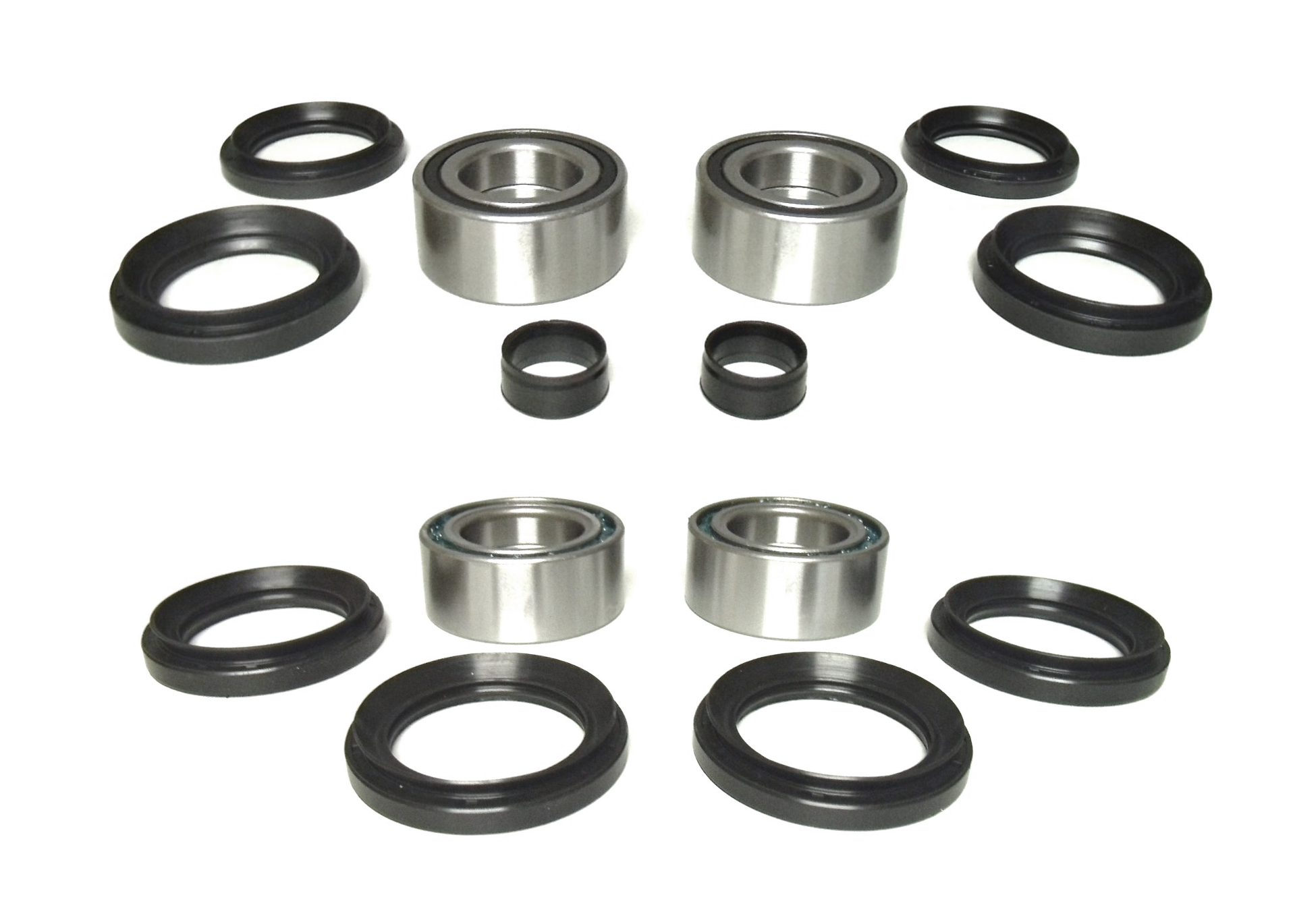 Full Wheel Bearing Set for Honda Rincon 680 2006-2023, Front & Rear ...