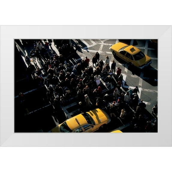 Setboun, Michel 14x11 White Modern Wood Framed Museum Art Print Titled - Intersections (detail ...