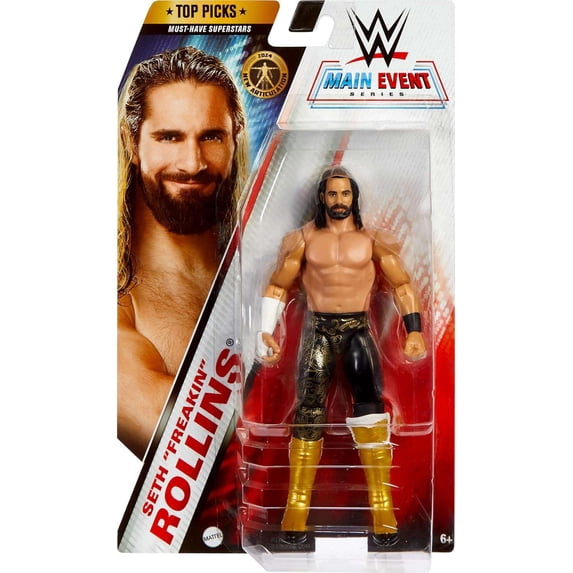 Seth Rollins - WWE Main Event Top Picks 2024 (Wave 4) Mattel WWE Toy ...