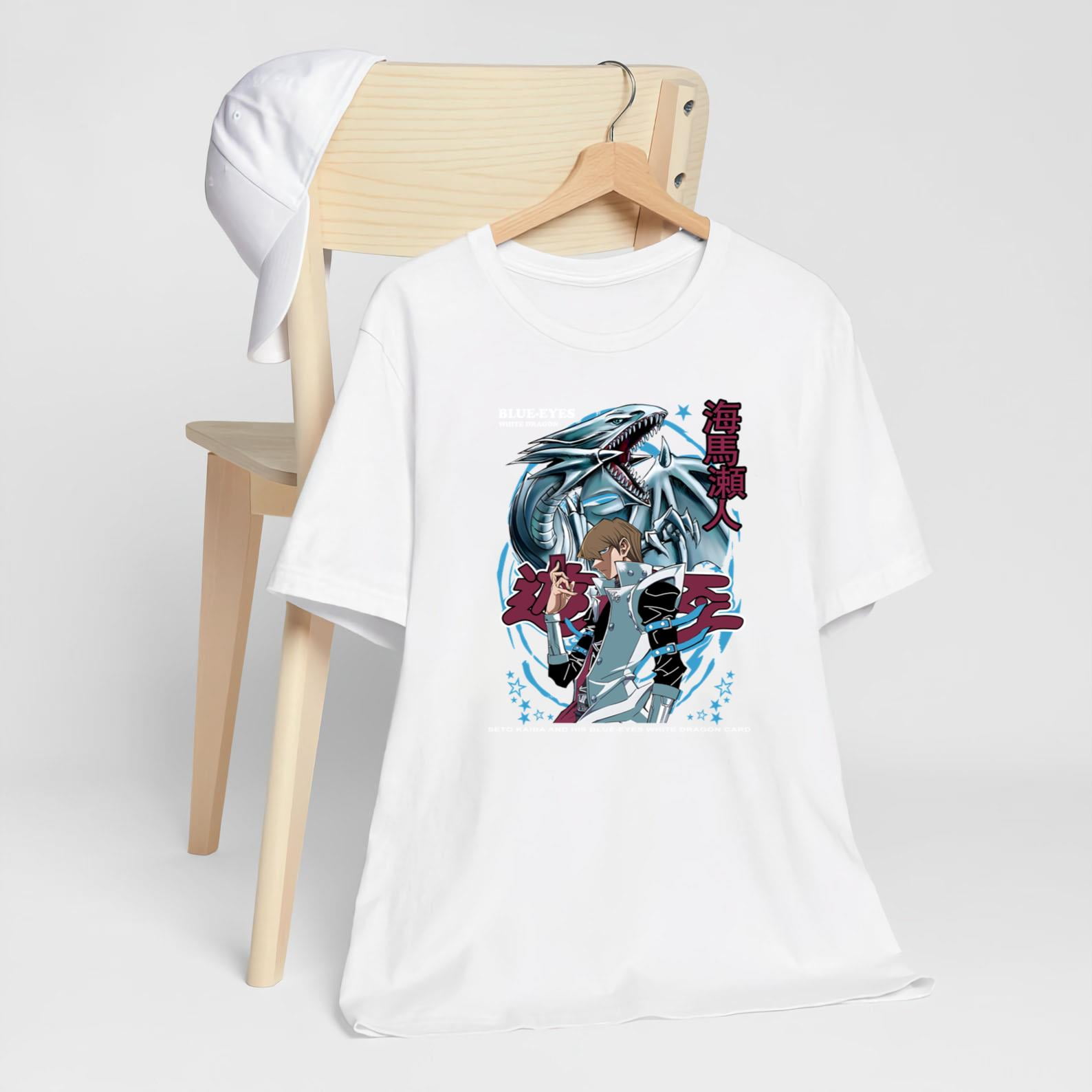 Seto Kaiba Shirt Blue Eyes White Dragon Anime Tshirt Yu Gi Oh Tee ...