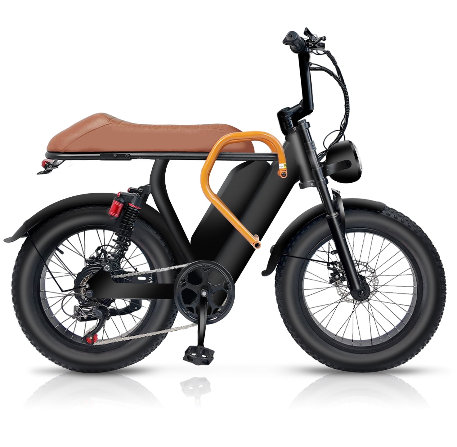 Setohet Electric Bike for Adults, 750W Peak 1500W Motor, 20"x4" Fat Tire, E Mountain Bike, 48V ...