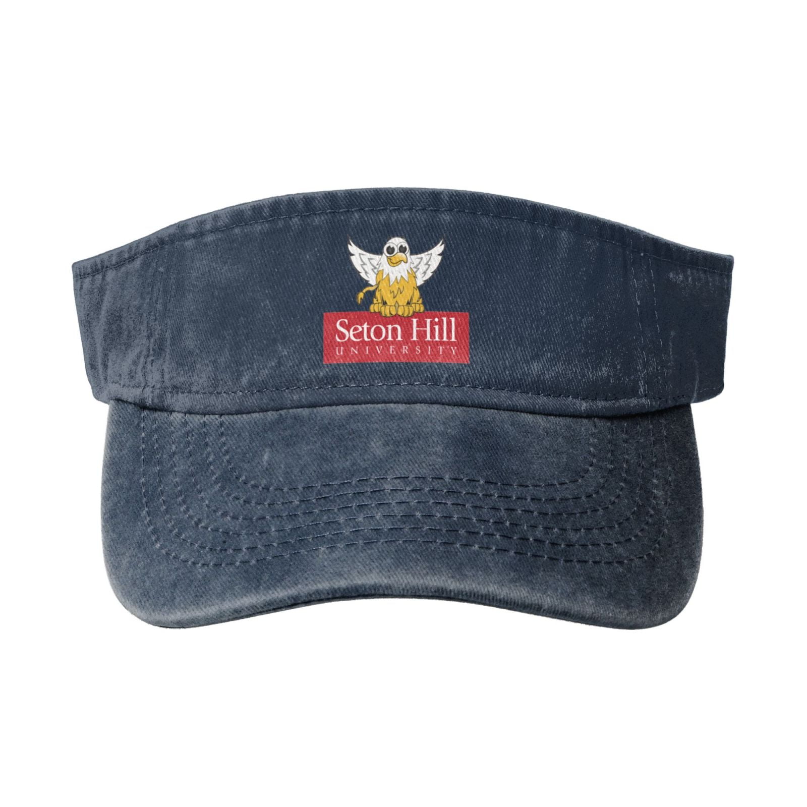 Seton Hill University Logo Washed Cowboy Empty Top Baseball Sun Cap ...