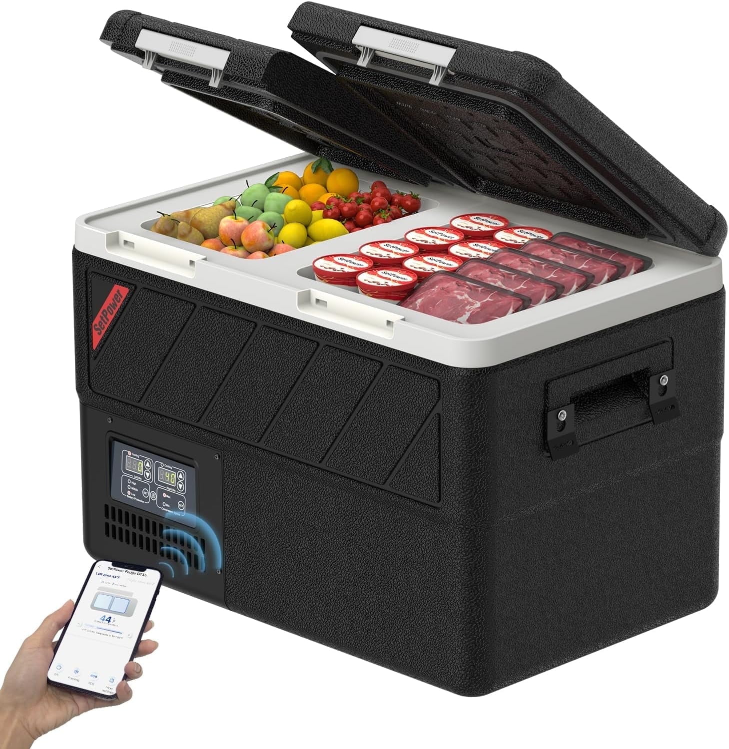 Setpower DT35 Electric Cooler Car Refrigerator with APP Control, 37QT ...