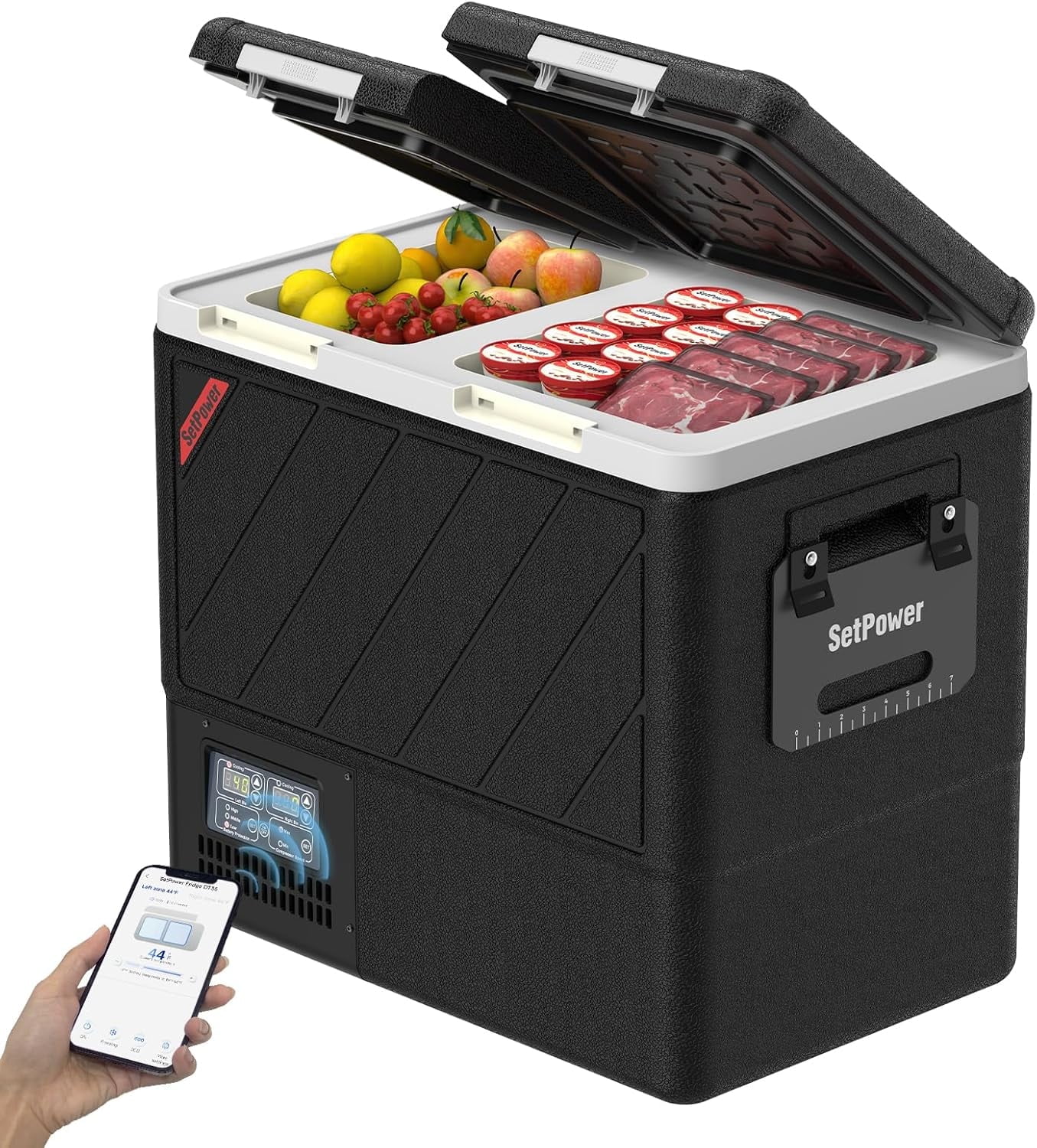Setpower DT55 Portable Refrigerator with APP Control, 59QT(55L) Dual ...