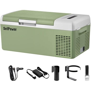 BougeRV Pink 23Qt Car Refrigerator 12 Volt Fridge Portable Freezer ...