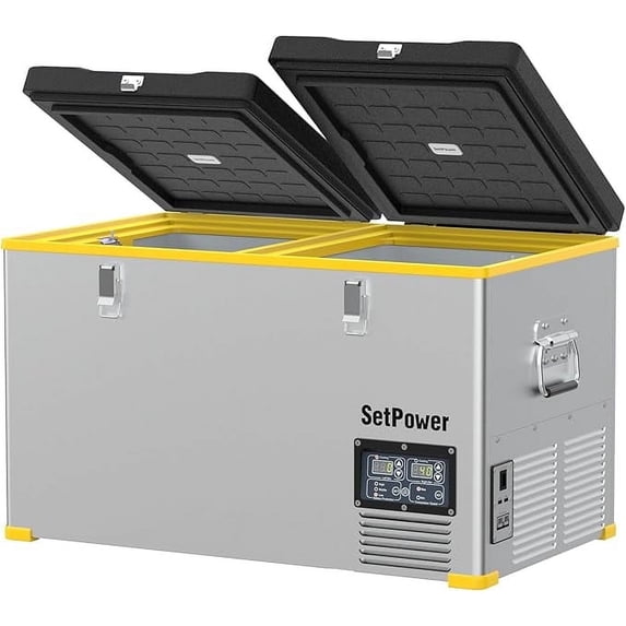 Setpower RV65D Dual Zone Electric Cooler, 68QT/65L Portable ...