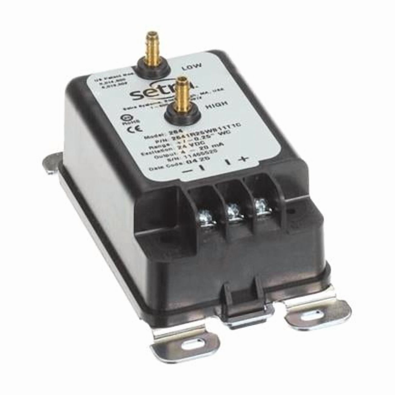 Setra Systems 2641R25WB11T1C Pressure Transducer Assembly - 264, 0.25WC ...