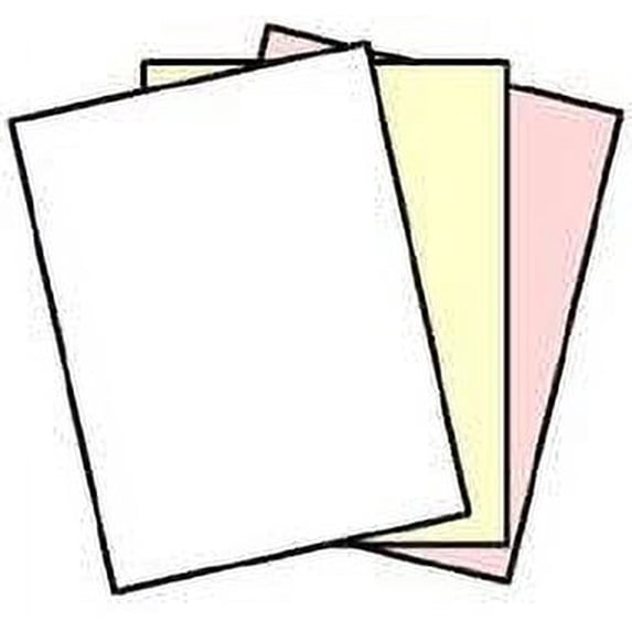 Sets Paper, 3 Part, Letter Size Reverse Collated Carbonless Paper (501 ...