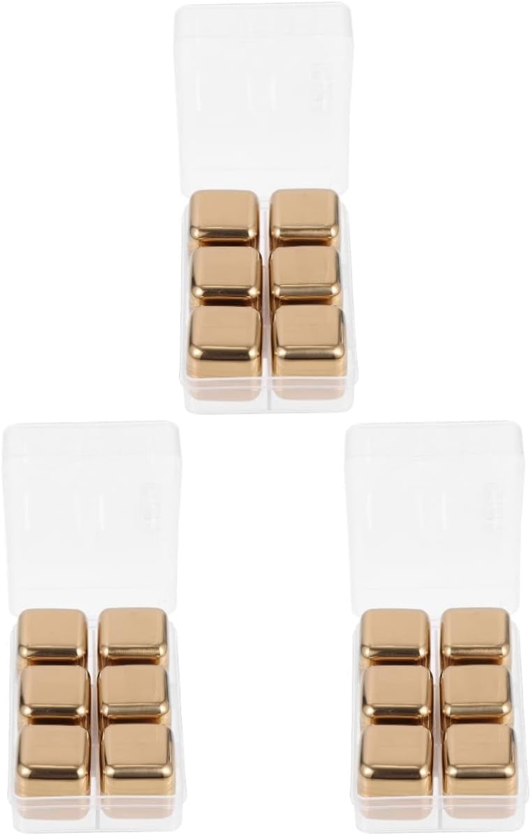 Sets Set Stainless Steel Ice Cube 18 Pcs Stainless Steel drinks ice ...
