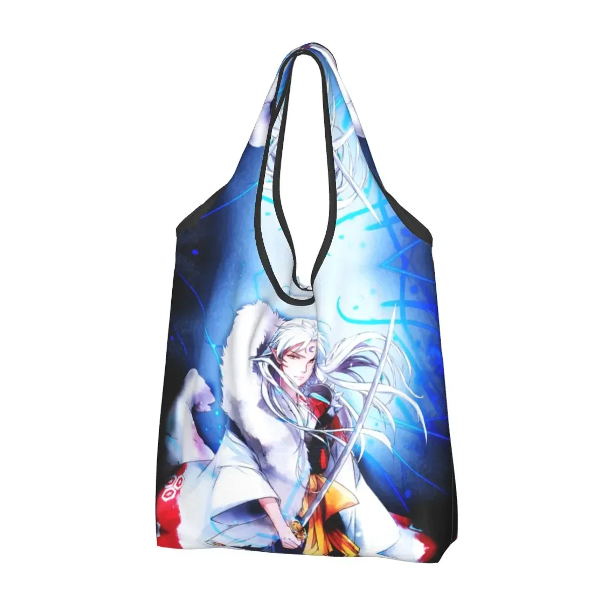 Setsuna Inuyasha Grocery Tote Shopping Bag Cute Anime Shoulder Shopper ...