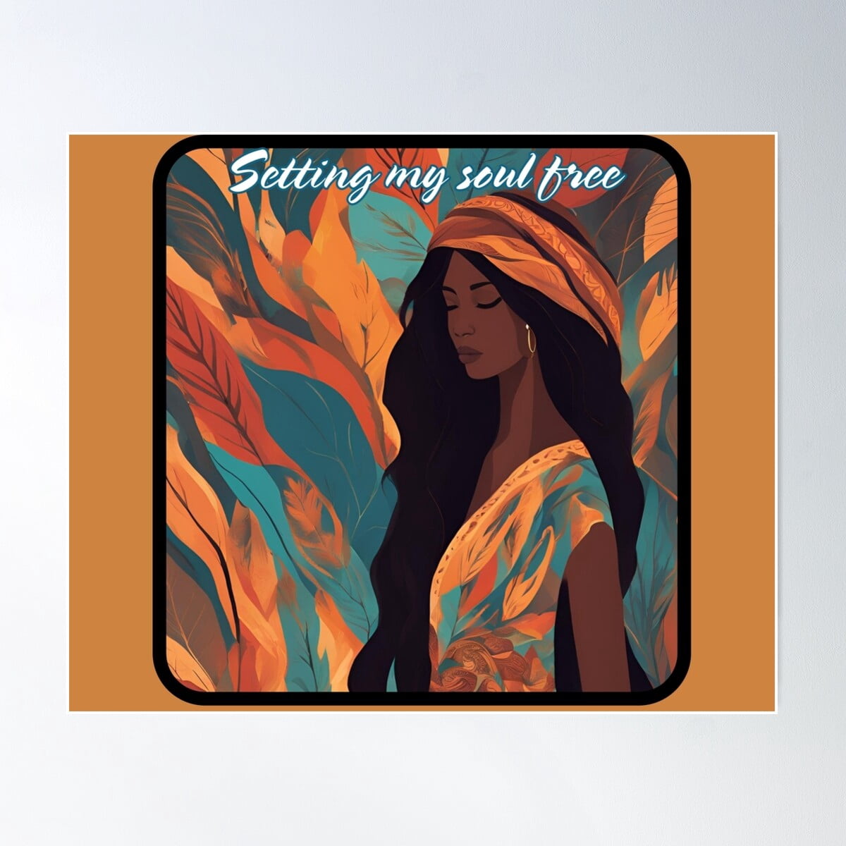 Setting My Soul Free Poster Wall Art, Modern Wall Decor For Living Room ...