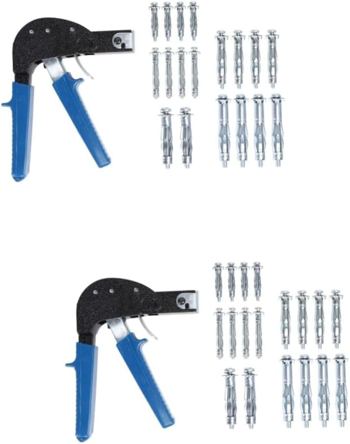 Setting Tool 38 Pcs Tool Fixing Screw Plasterboard Anchor Hollow Wall ...