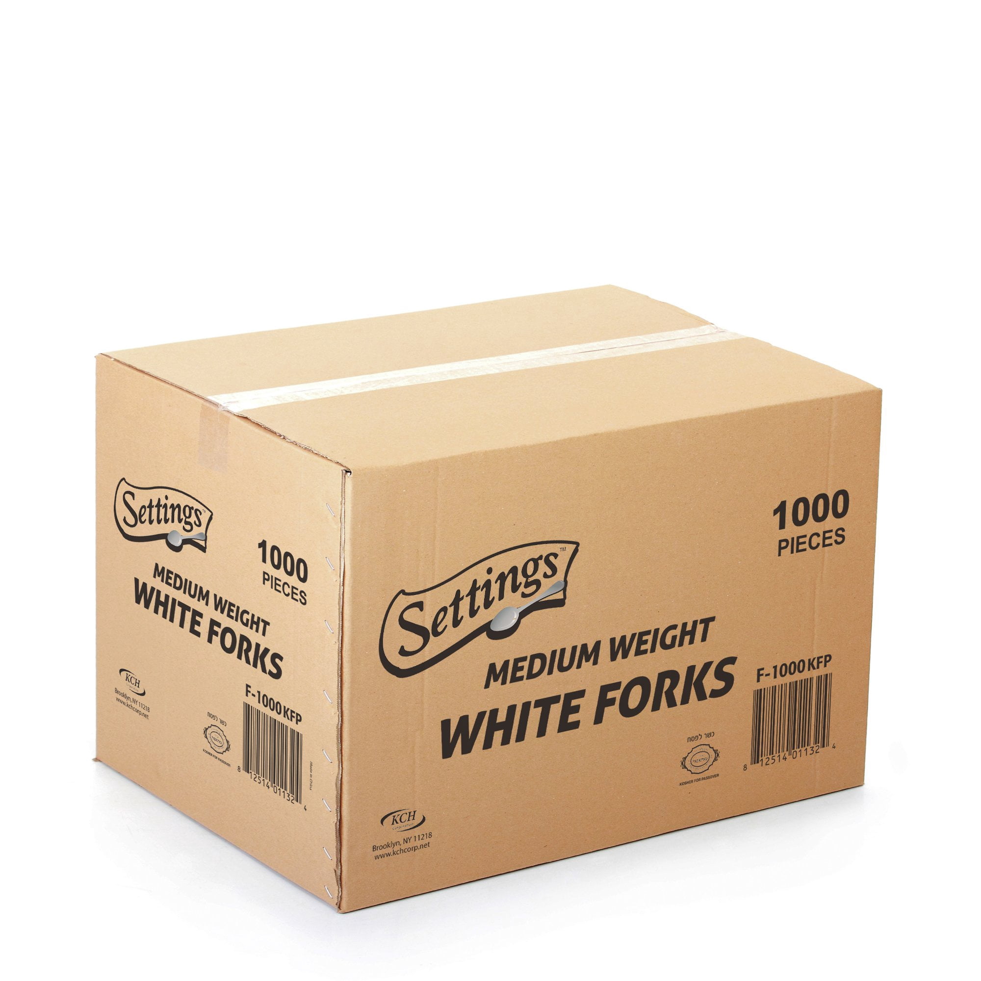 Settings 1000 Count White OKA4 Plastic Forks - Disposable Cutlery for ...