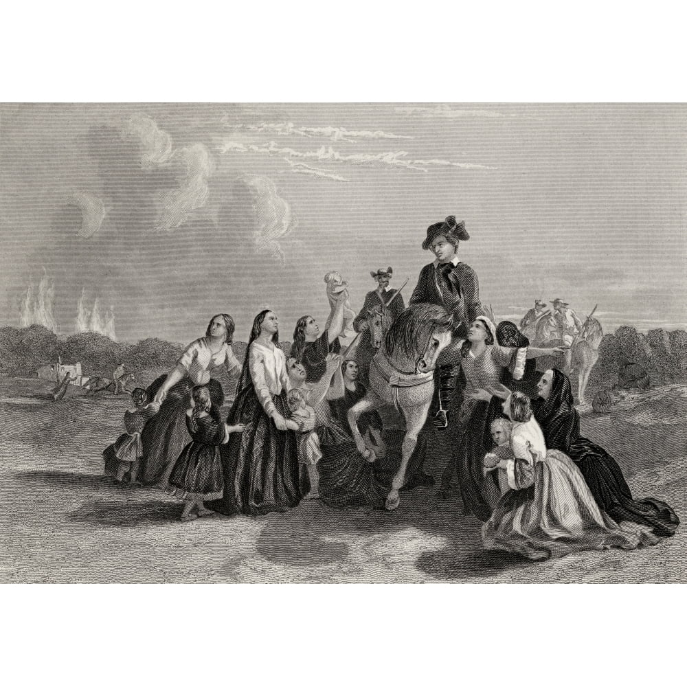 Settlers Imploring Washington's Protection George Washington 1732-1799 First President Of The ...