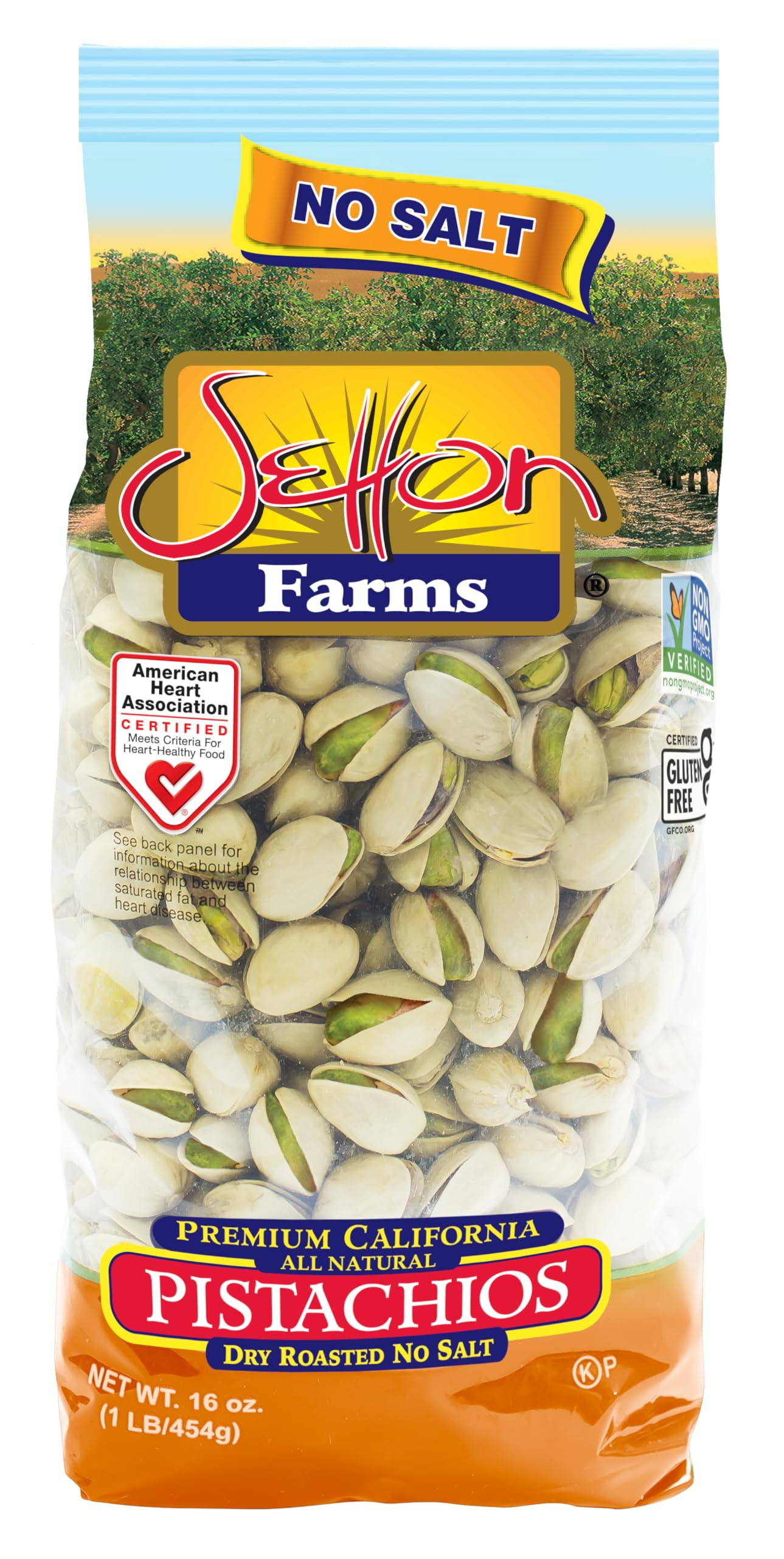 Setton Farms Dry Roasted and Unsalted Pistachios, Premium California In ...