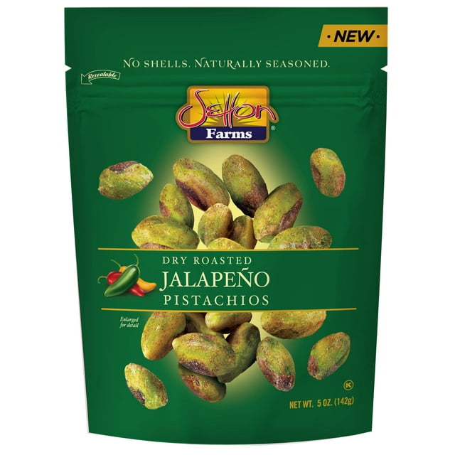 Setton Farms Naturally Seasoned CM31 Pistachio Kernels, Jalapeno, No ...