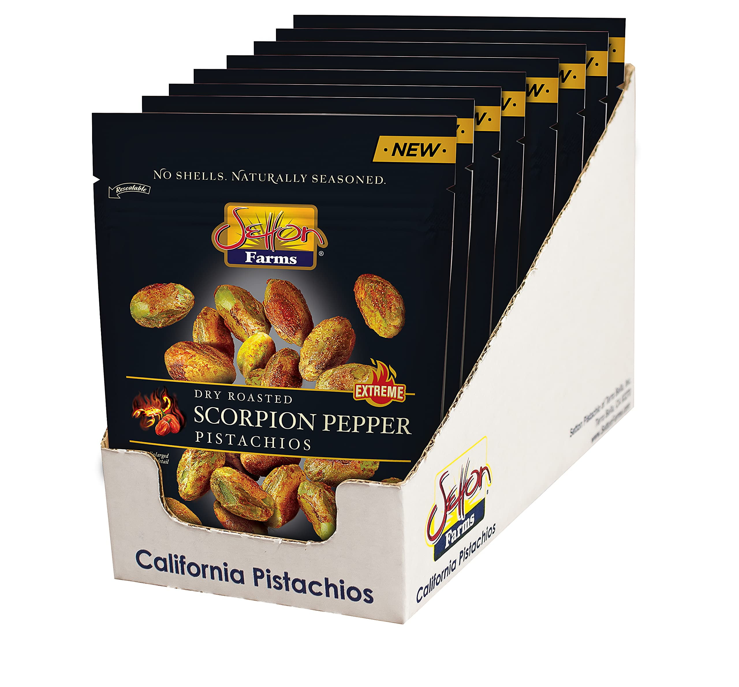 Setton Farms Pistachios,EGSC Scorpion Pepper Extreme Flavor Naturally ...