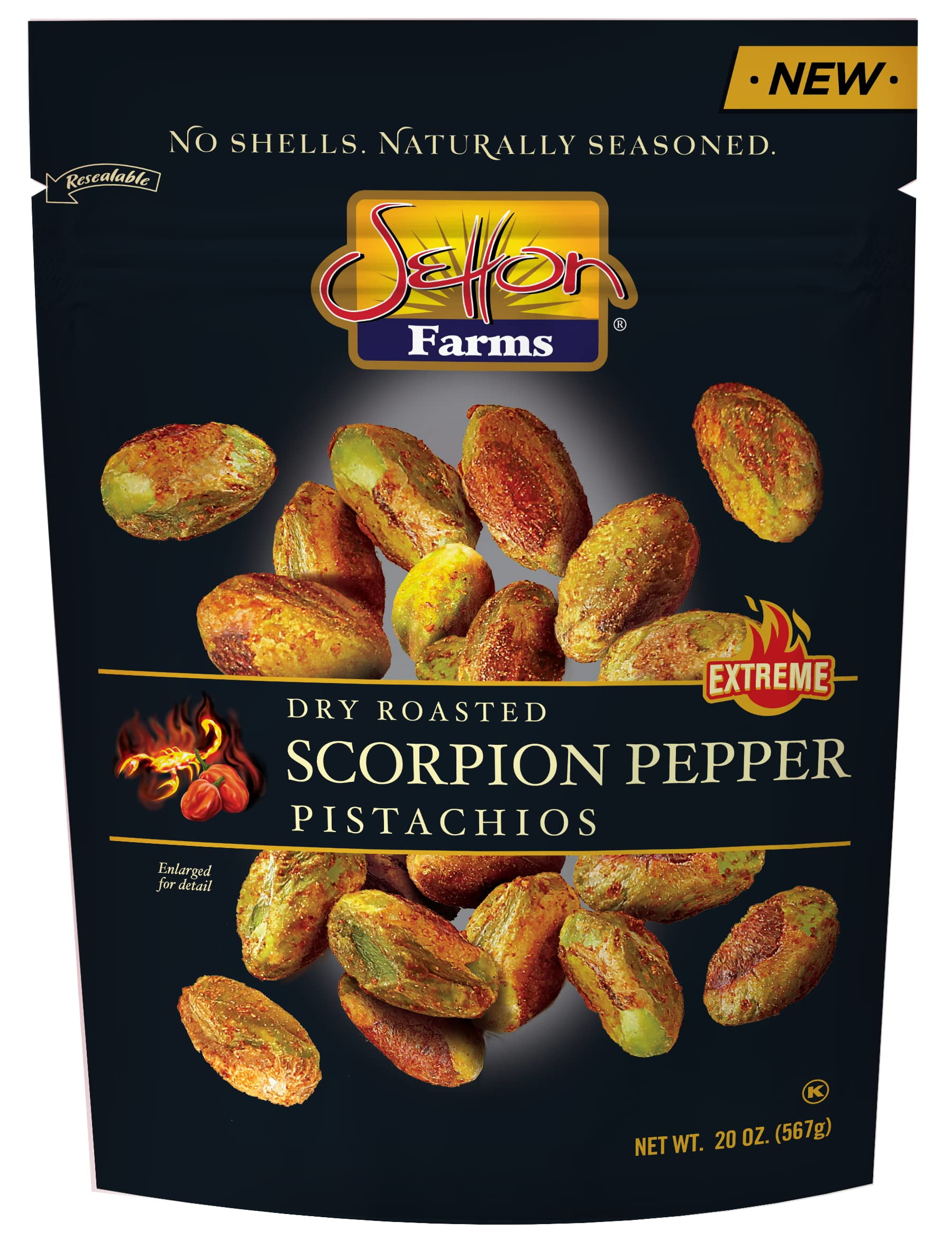 Setton Farms Pistachios, Scorpion Pepper Extreme Flavor Pistachios ...