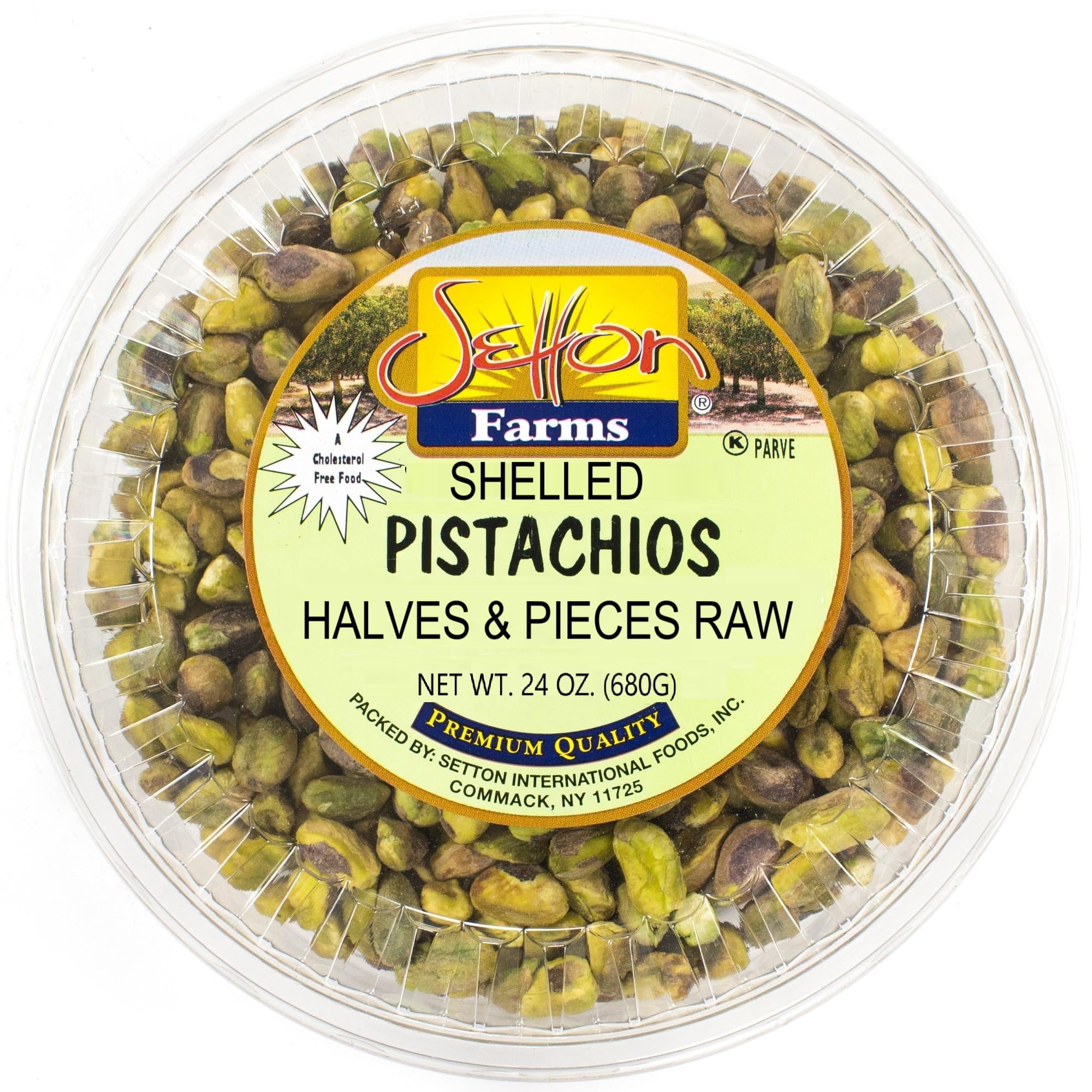 Setton Farms Shelled Pistachio VTF5 Kernels, Halves & Pieces Raw, 24 ...