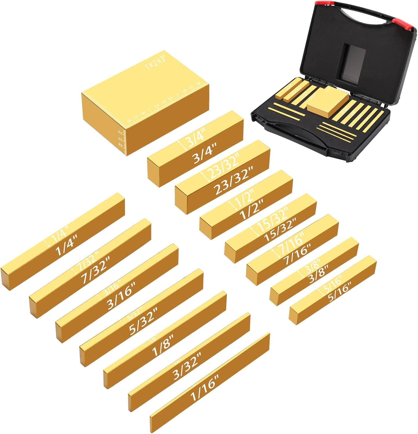 Setup Blocks Height Gauge Set 15PCS Aluminum Setup Blocks Woodworking ...