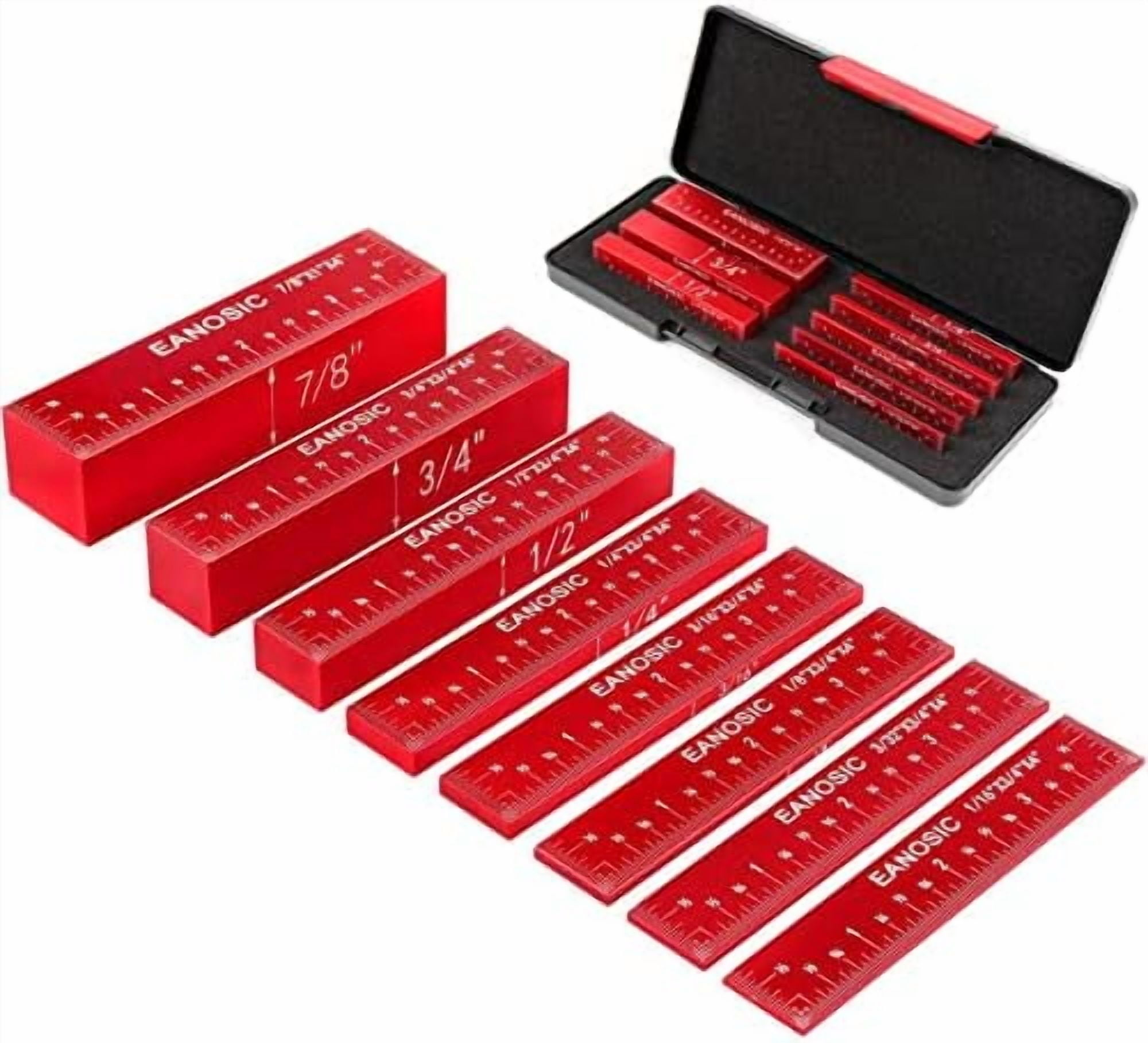 Setup Blocks Height Gauge Set, 8pcs Precision Aluminum Setup Bars for ...