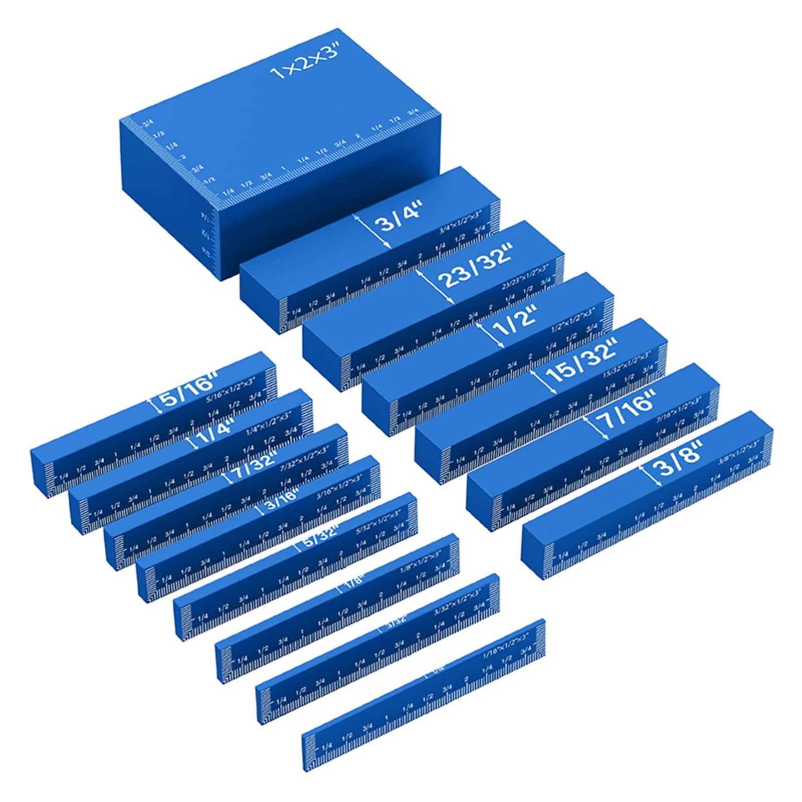 Setup Blocks Woodworking - 15 PCS Aluminum Height Gauge Blocks Set ...