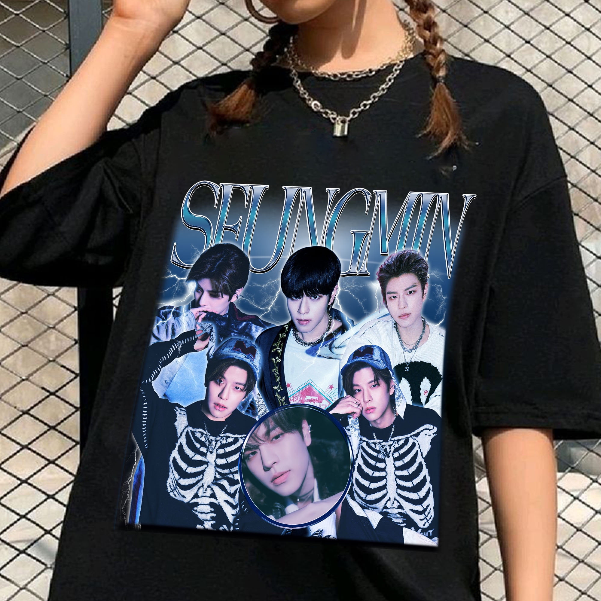 Seungmin Stray Kids Vintage Retro Bootleg Tee, Stray Kids Kpop Shirt, 5 ...