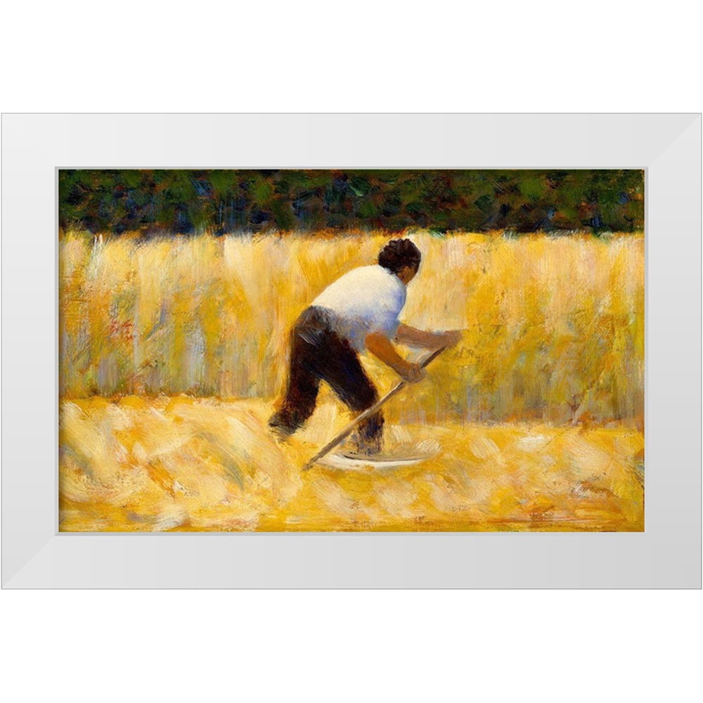 Seurat, Georges 14x10 White Modern Wood Framed Museum Art Print Titled ...