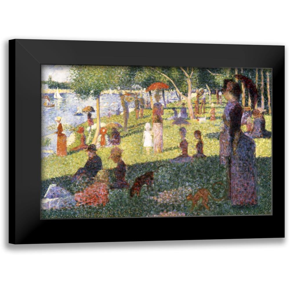 Seurat, Georges 14x11 Black Modern Framed Museum Art Print Titled ...