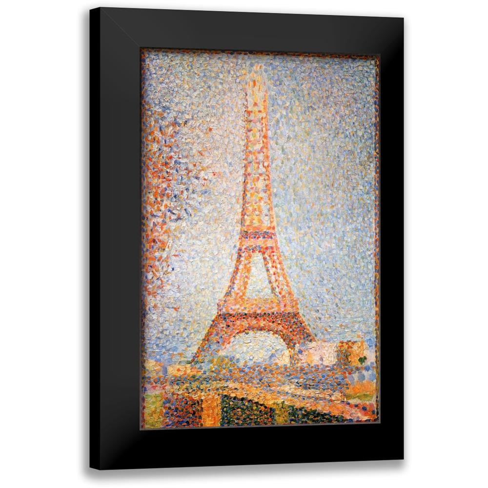 Seurat, Georges 17x24 Black Modern Framed Museum Art Print Titled - Eiffel Tower - Walmart.com