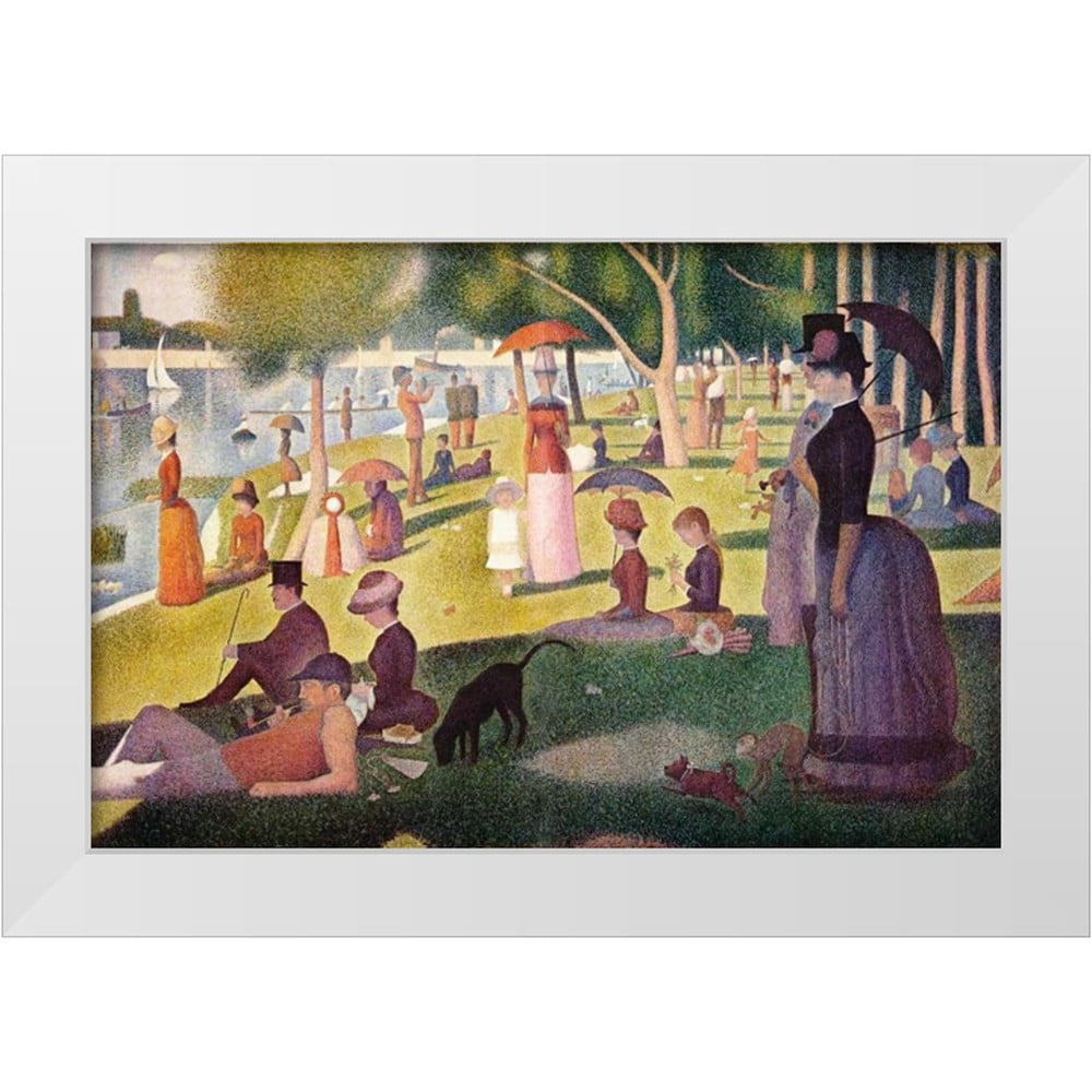 Seurat, Georges 18x13 White Modern Wood Framed Museum Art Print Titled ...