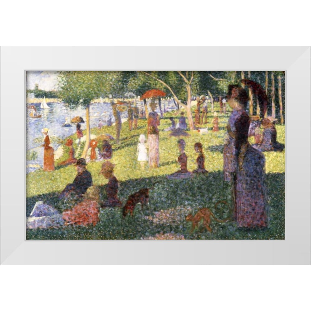 Seurat, Georges 18x13 White Modern Wood Framed Museum Art Print Titled ...