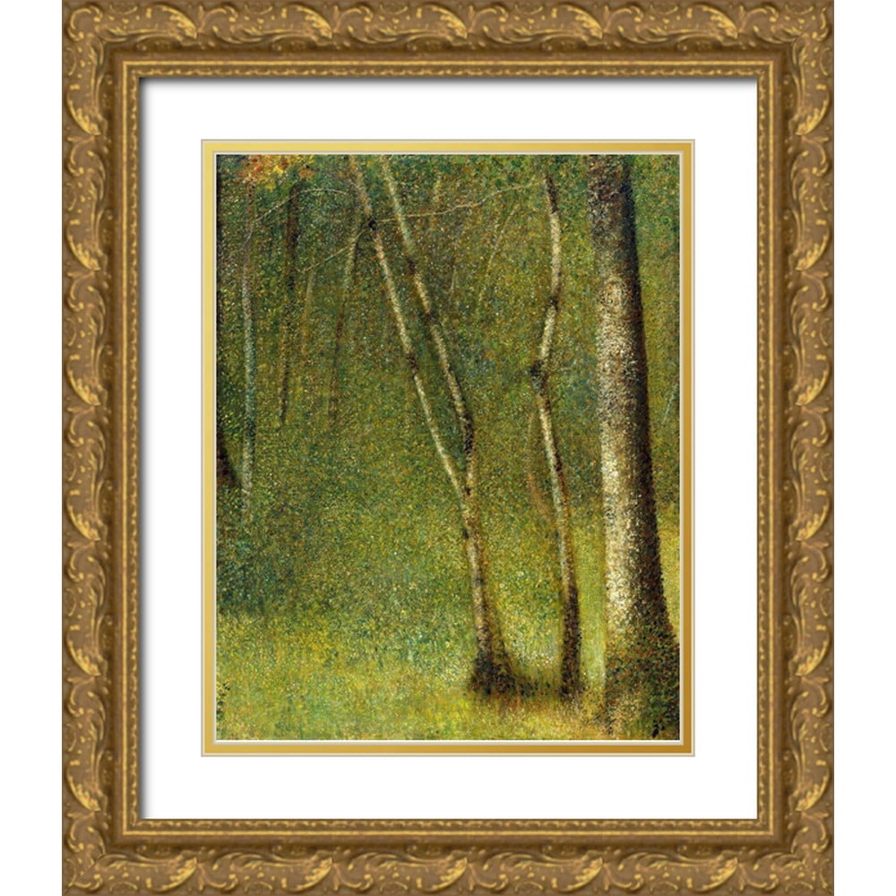 Seurat, Georges 20x24 Gold Ornate Wood Framed with Double Matting ...