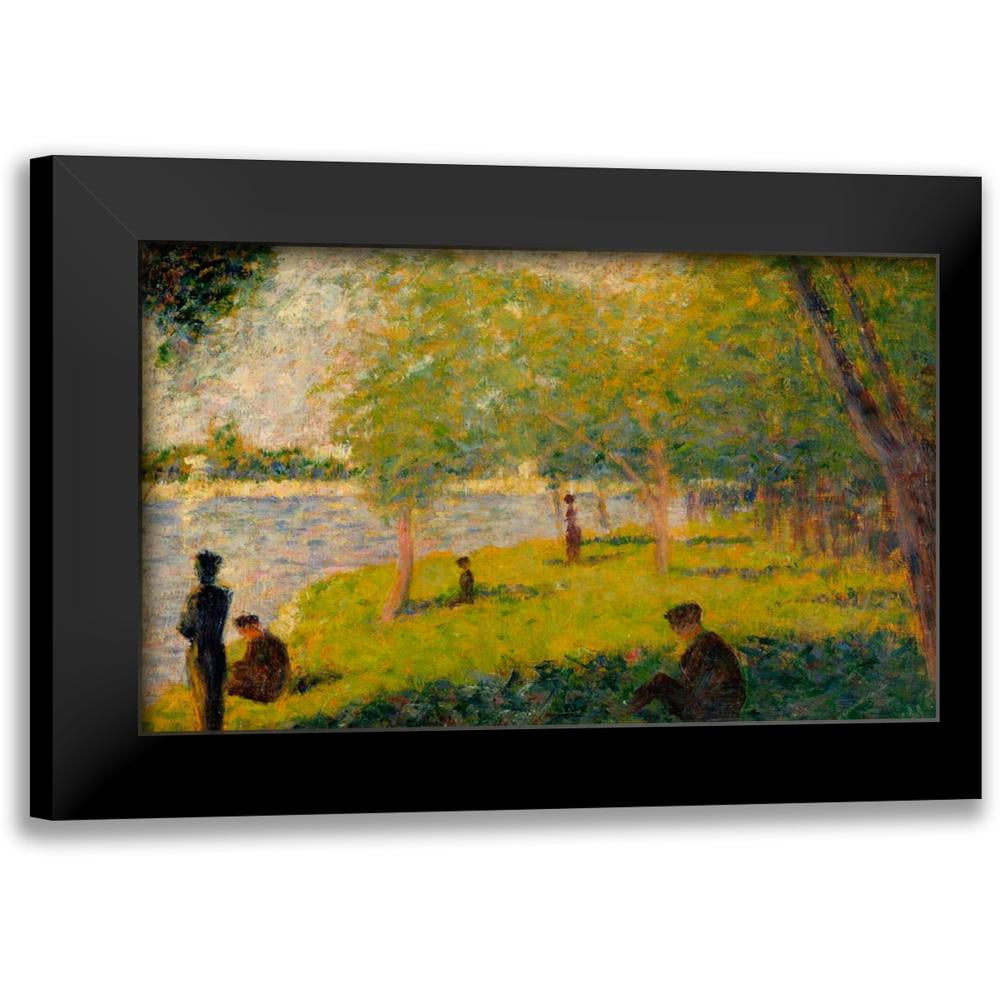 Seurat, Georges 24x16 Black Modern Framed Museum Art Print Titled ...