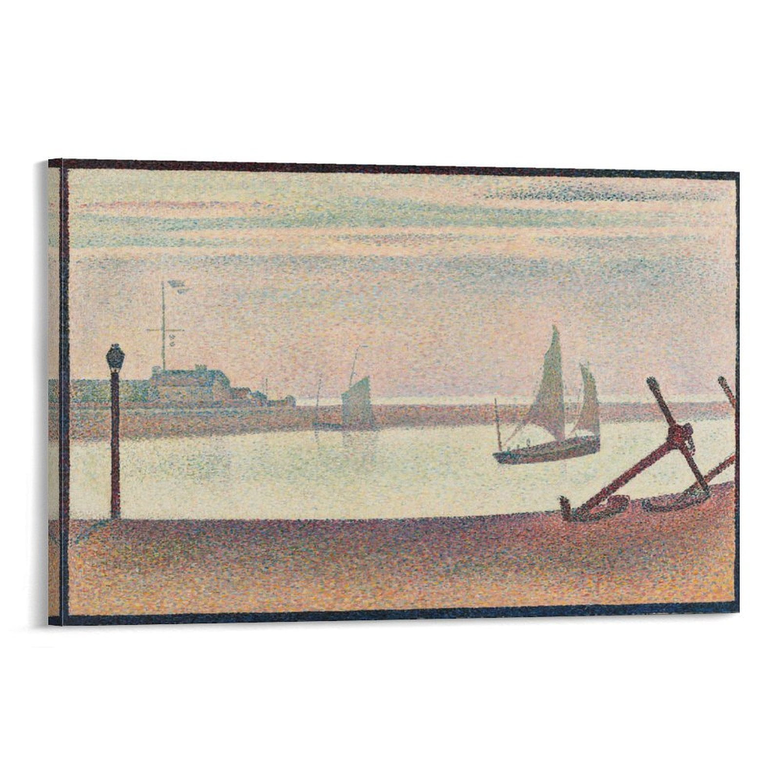 Seurat Georges Gamla D Lin River Stippling Oil Painting Adornment ...