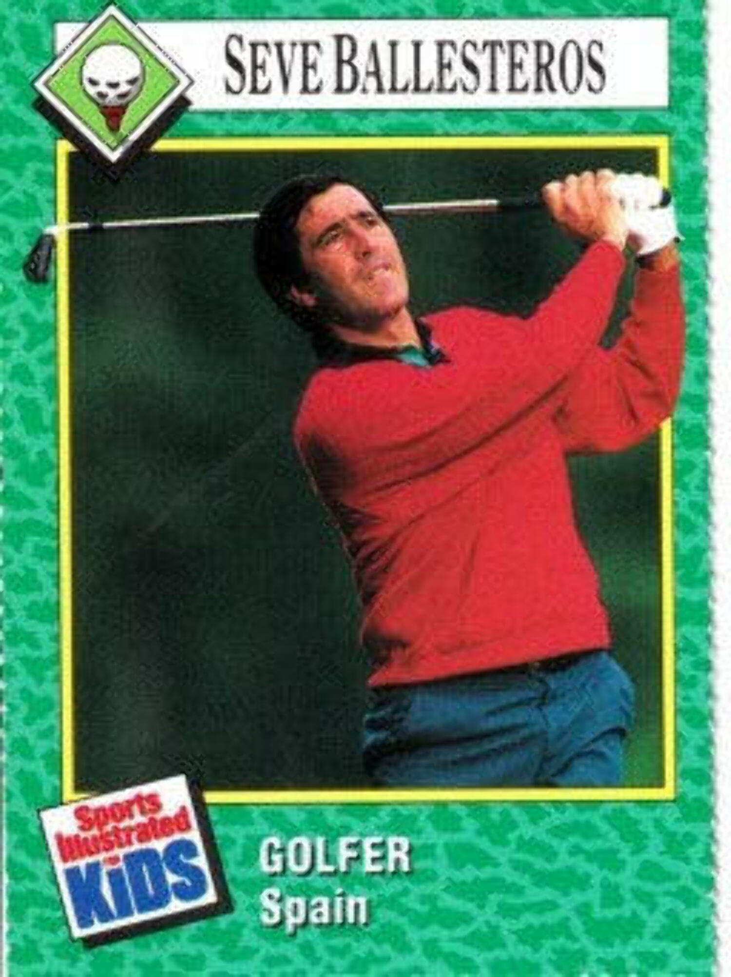 Seve Ballesteros 1990 Sports Illustrated for Kids golf card - Walmart.com