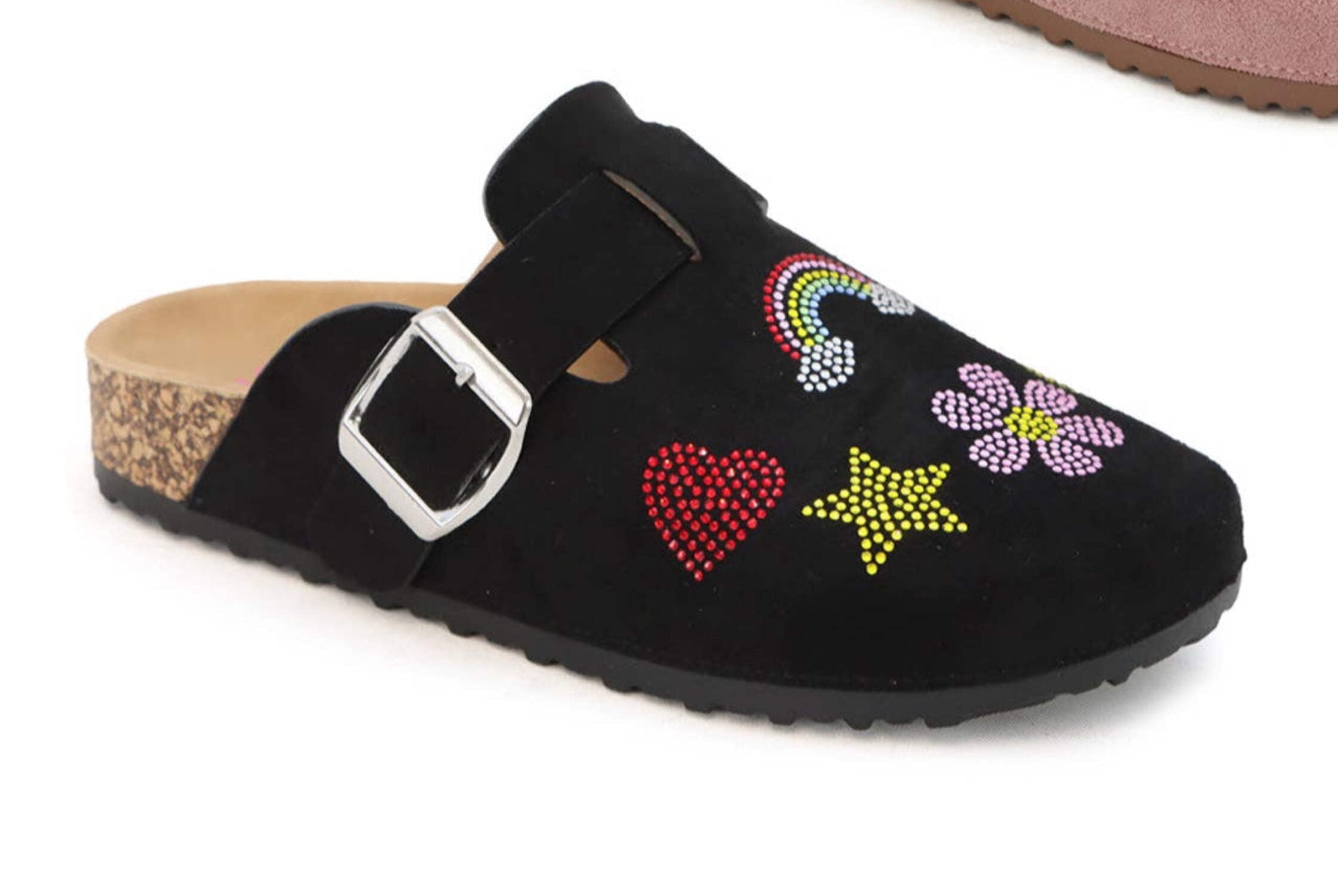 Seven 7 Girls Slip On Rhinestone and Buckle Padded Clogs - Walmart.com