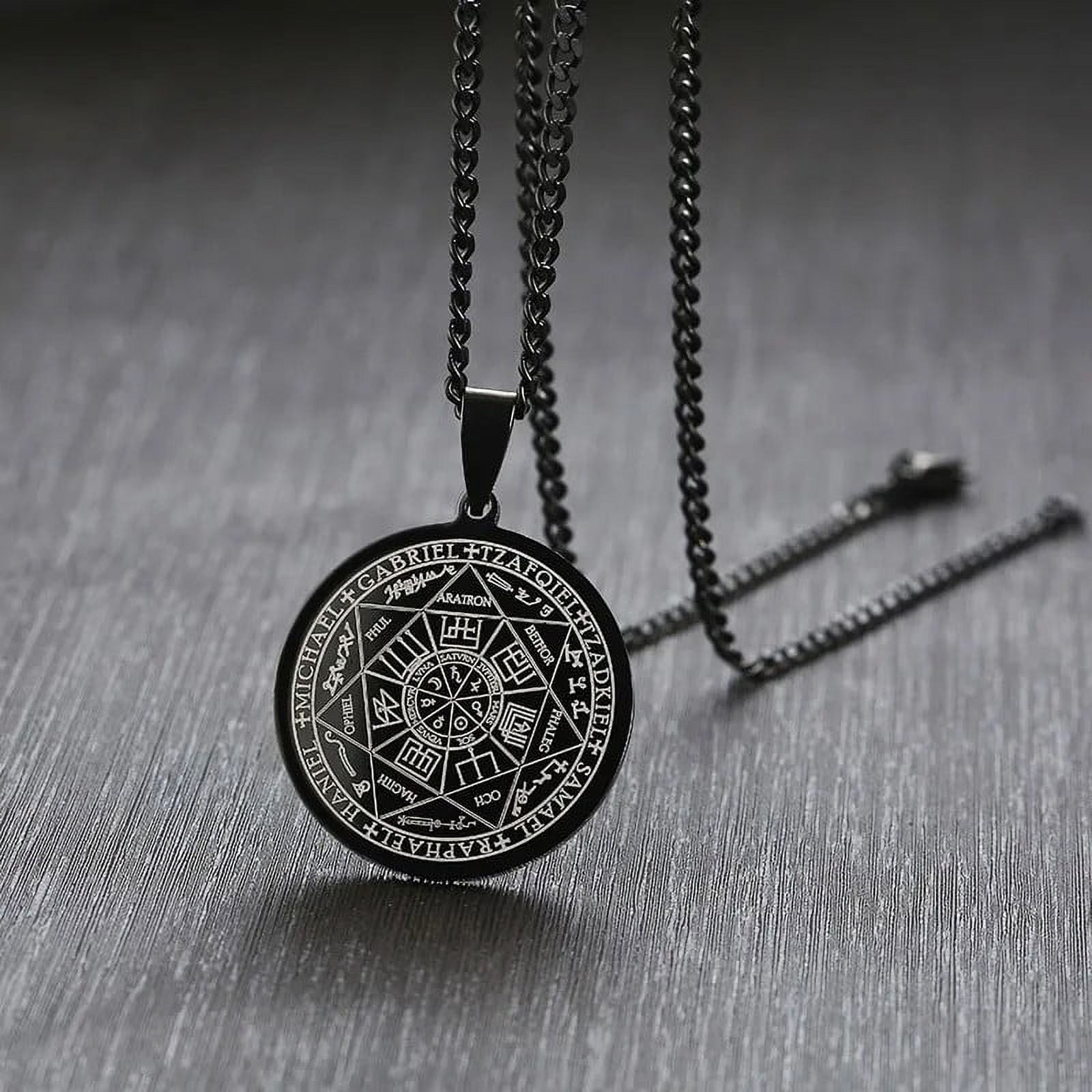 Seven Archangels Seal Talisman Angel Jewelry Magic Pendant Occult 14K ...
