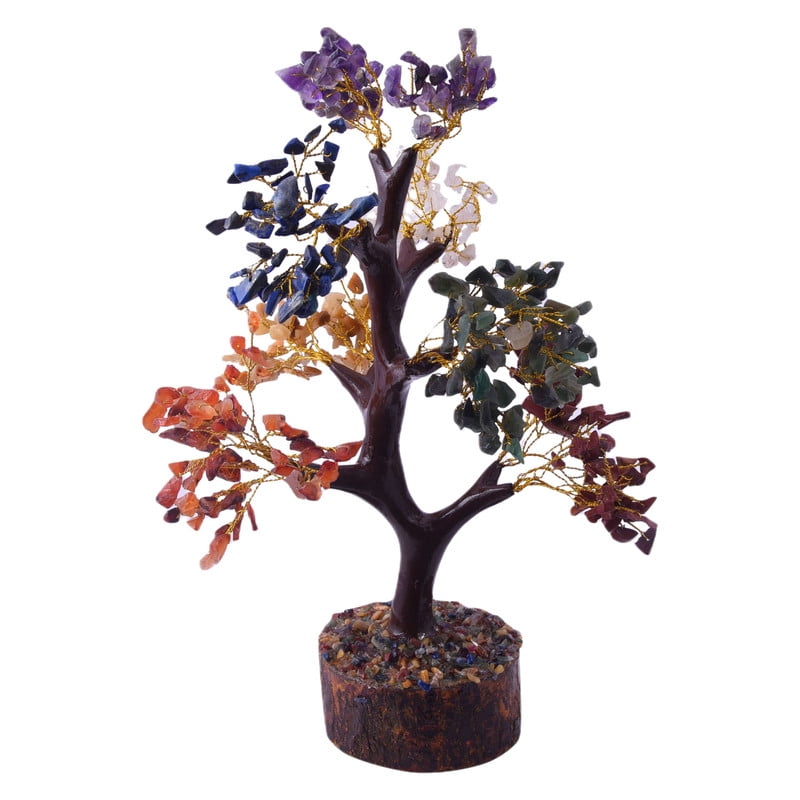 Seven Chakra Natural Stone Tree for Wealth, Health, Prosperity, Mental ...